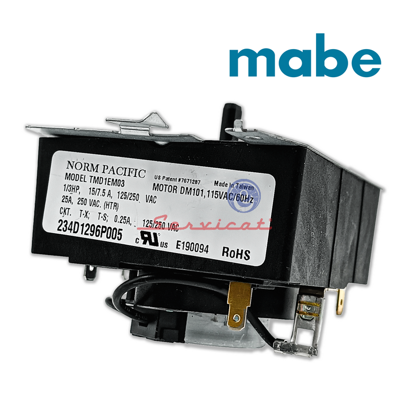 TIMER ORIGINAL SECADORA GENERAL ELECTRIC - MABE | Distribuidores